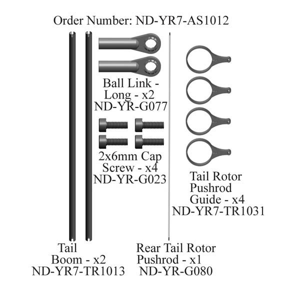 Tail Boom Set R7 - ENV Ballistic - Helis